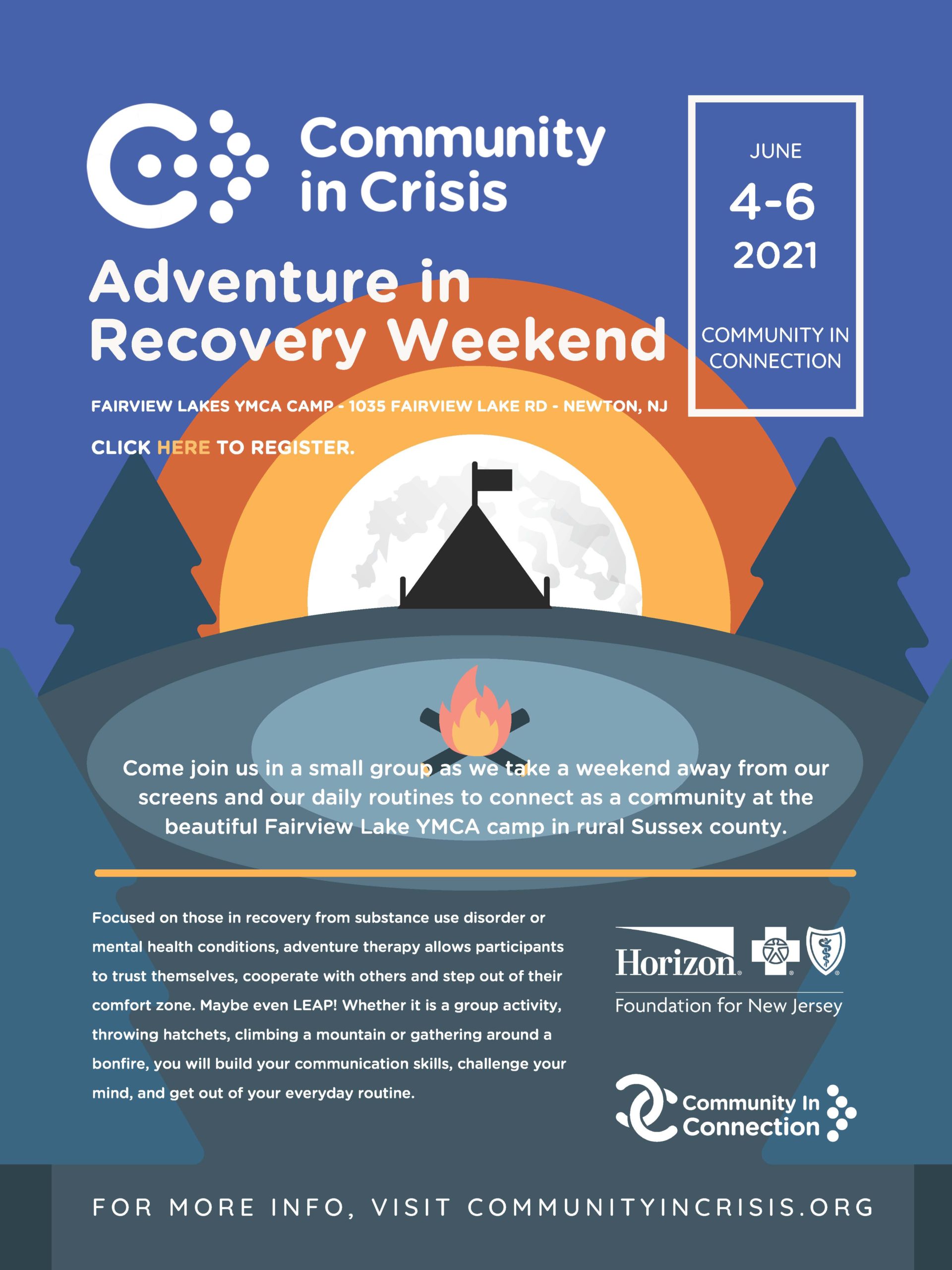 Adventure in Recovery Weekend | Community in Crisis